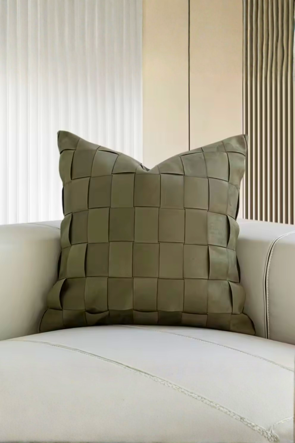 Verde Grid | Luxury Throw Pillows – Brittany Christina Home